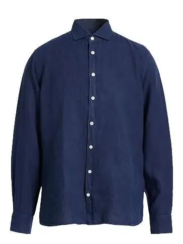 HACKETT Shirt Size Linen - Navy