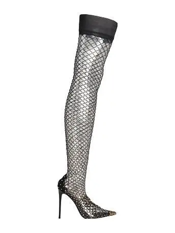 LE SILLA Over-the-knee Boots With Studs - Black