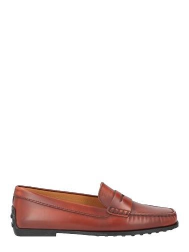 TOD'S Leather Penny Loafers - Rust