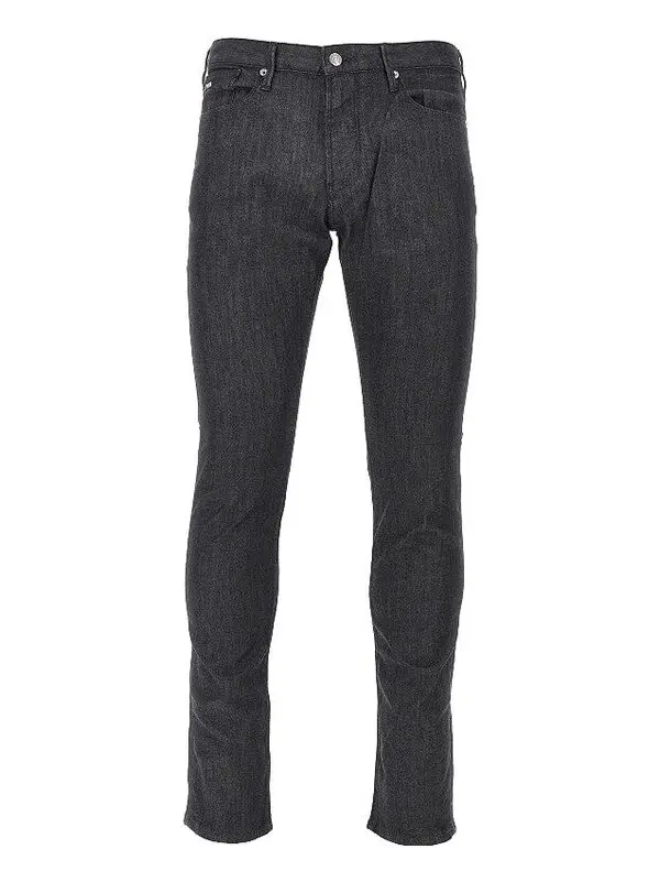Emporio Armani J06 Slim Fit Stretch Denim Jeans - Black