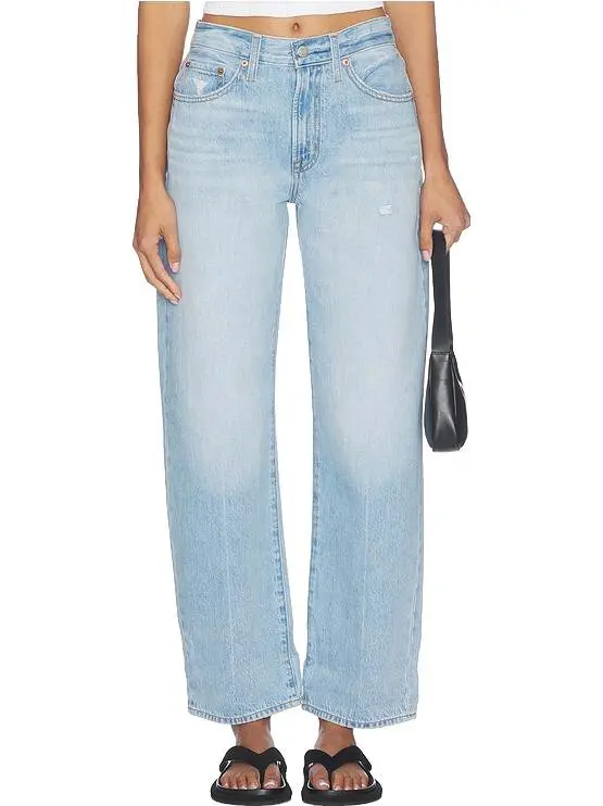 PISTOLA Donny Boyfriend Jeans With Rolled Hem - Blue