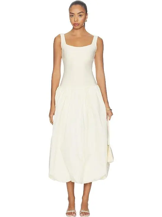 CURAAE BY ELLIATT Delia Midi Dress - Vanilla