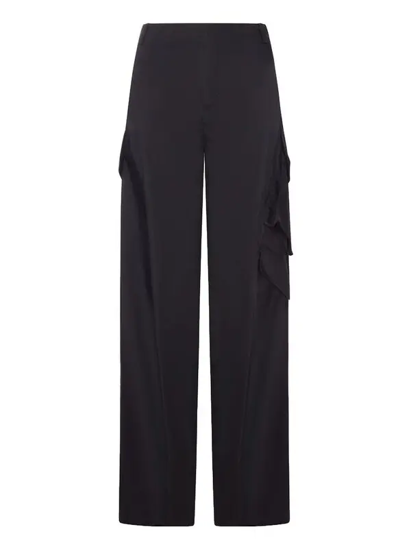 Alaïa Technical Taffeta Cargo Pants - Black
