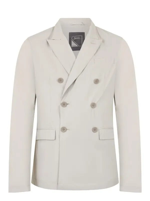 Herno Double-breasted Suit Jacket - White