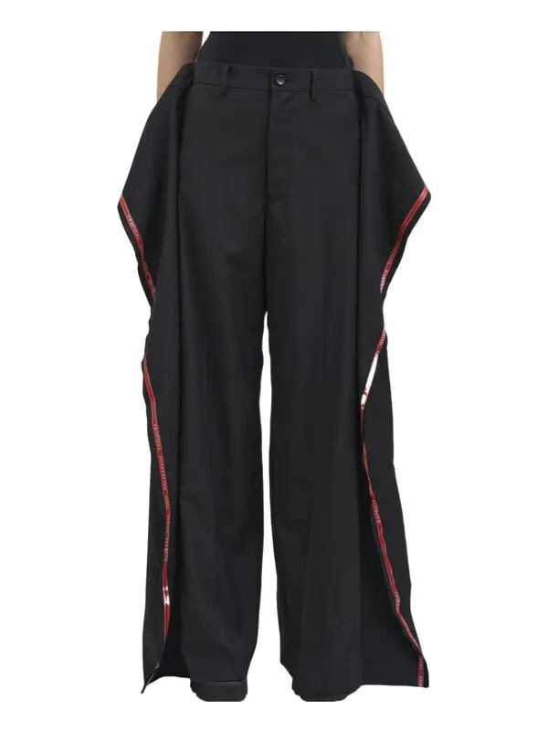 Junya Watanabe Belt Loop Trousers With Patch Pockets - Black