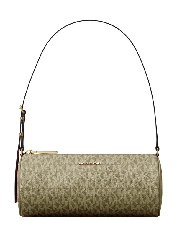 Michael Kors Small Signature Logo Barrel Pochette Shoulder Bag - Green