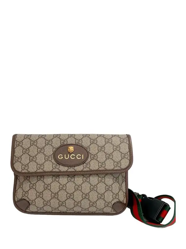 Gucci Monogram Leather Belt Bag - Multicolor