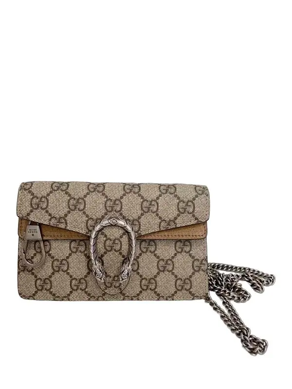Gucci Monogram Leather Chain Bag - Multicolor