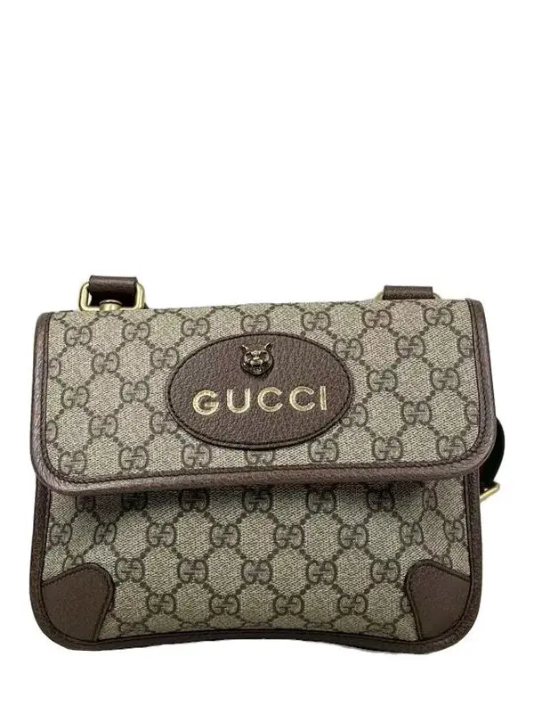Gucci Monogram Leather Shoulder Bag - Multicolor