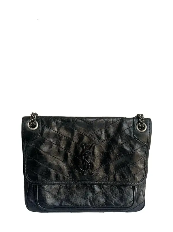 Saint Laurent Leather Shoulder Bag - Multicolor