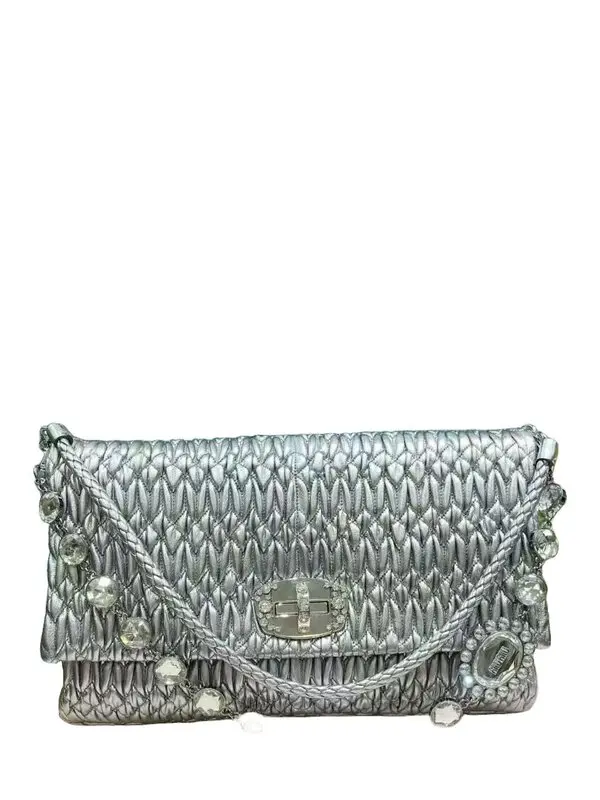 Miu Miu Quilted Leather Shoulder Bag - Multicolor