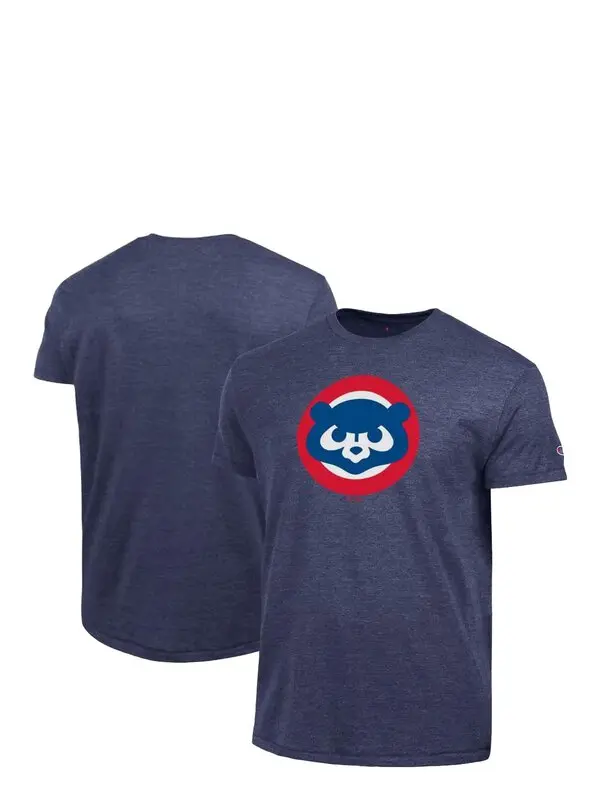 Champion Chicago Cubs Cooperstown Logo Tri-blend T-shirt - Navy