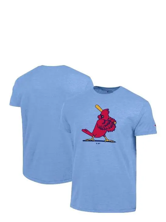 Champion St. Louis Cardinals Cooperstown Logo Tri-blend T-shirt - Light Blue