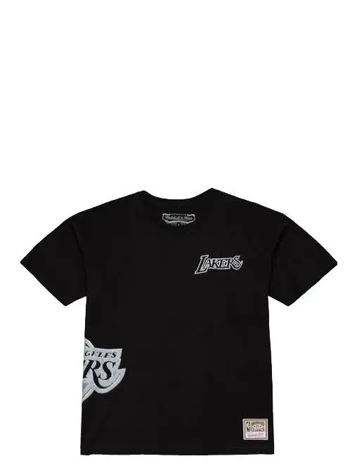 Mitchell & Ness Los Angeles Lakers Chrome Heritage T-shirt - Black