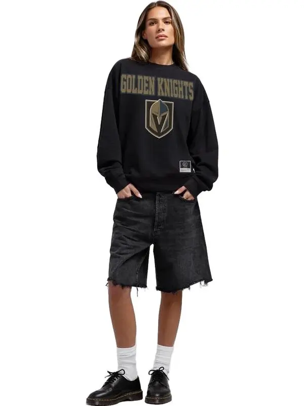 Mitchell & Ness Vegas Golden Knights Core Oversized Sweatshirt - Black