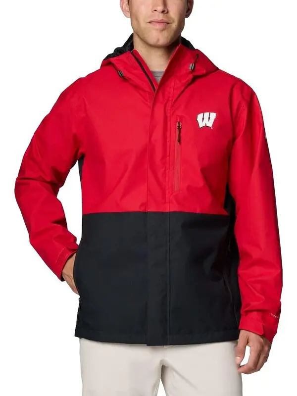 Columbia Wisconsin Badgers Field Bound Omni-tech Full-zip Jacket - Red