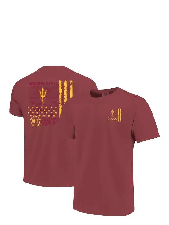 IMAGE ONE Arizona State Sun Devils Comfort Colors Oht Camo Overlay T-shirt - Maroon