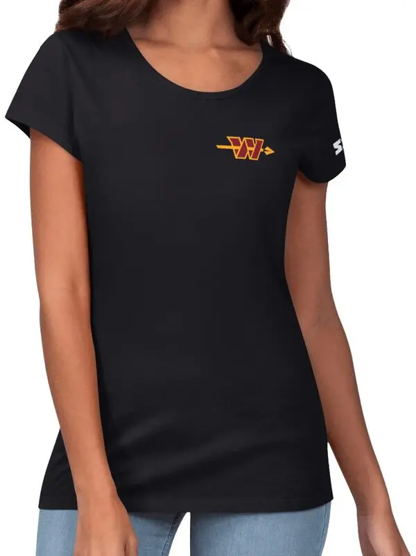 STARTER Washington Commanders Endzone T-shirt By - Black