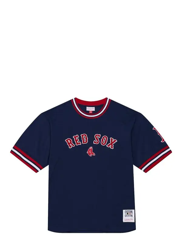 Mitchell & Ness Boston Red Sox Wild Pitch Ringer T-shirt - Navy