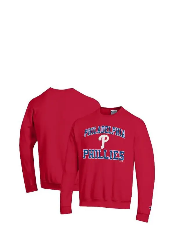 Champion Philadelphia Phillies Heart & Soul Powerblend Sweatshirt - Red