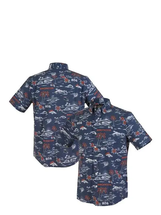 Reyn Spooner Denver Broncos Kekai Performance Button-down Shirt - Navy