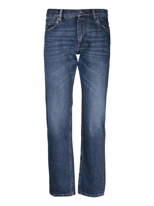 Dolce & Gabbana Logo Tag Jeans - Blue
