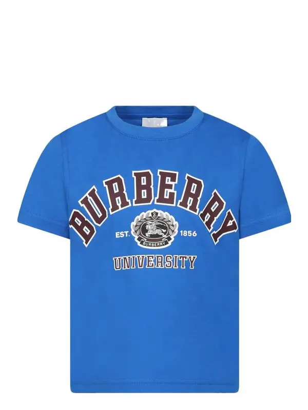 Burberry College Print Short-sleeve T-shirt - Blue