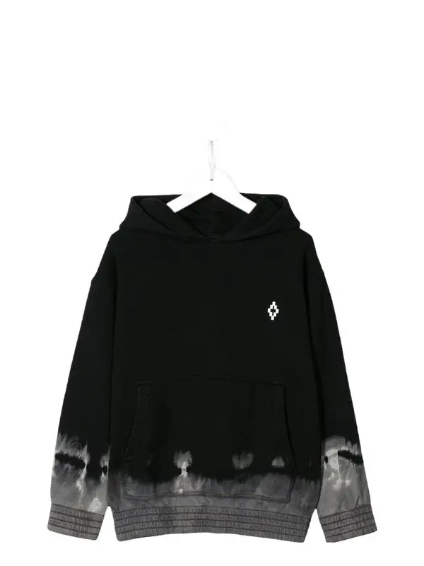 MARCELO BURLON COUNTY OF MILAN Tie-dye Print Hoodie - Black