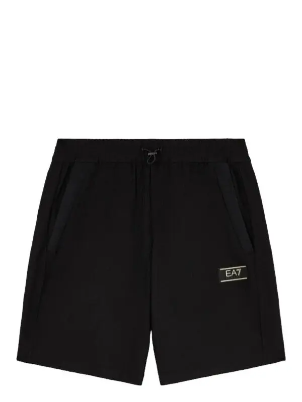 EA7 Logo Detail Shorts - Black