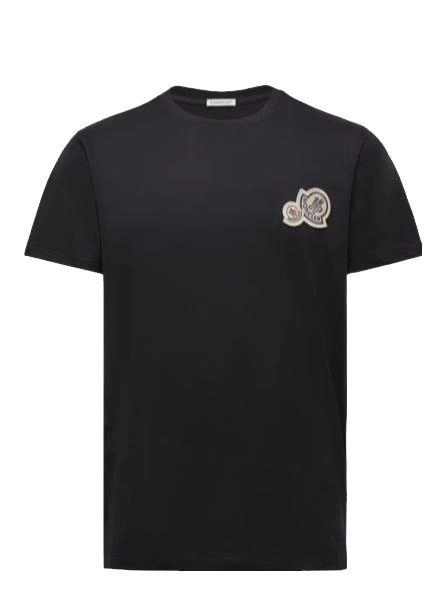 Moncler Logo Patch Crewneck T-shirt - Black