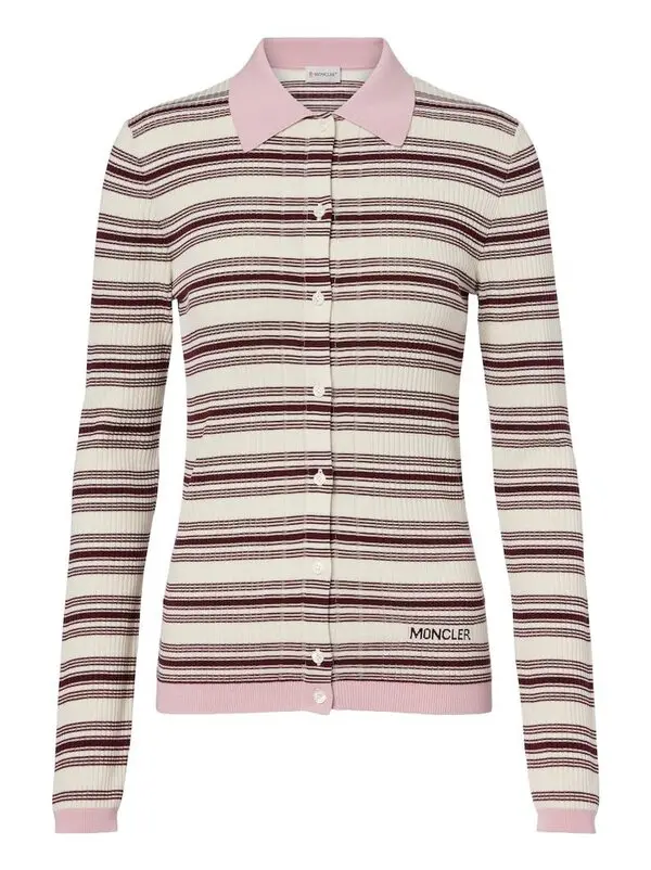Moncler Striped Cotton Polo Shirt - Multicoloured