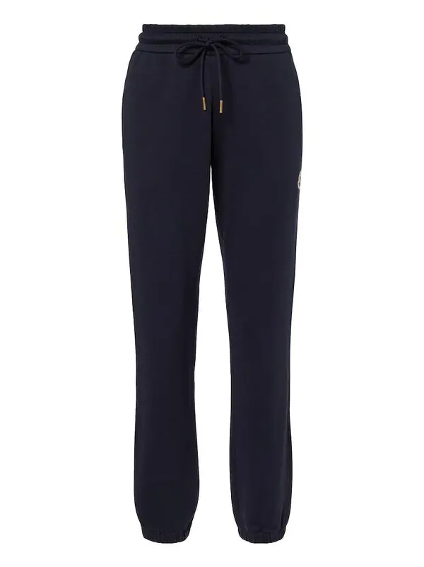 Moncler Cotton-blend Sweatpants - Blue