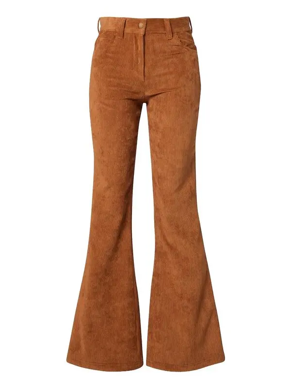 Moncler Corduroy Flared Pants - Brown