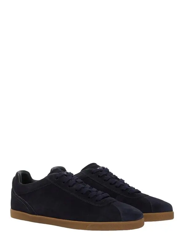 Kiton Suede Lace-up Sneakers - Blue