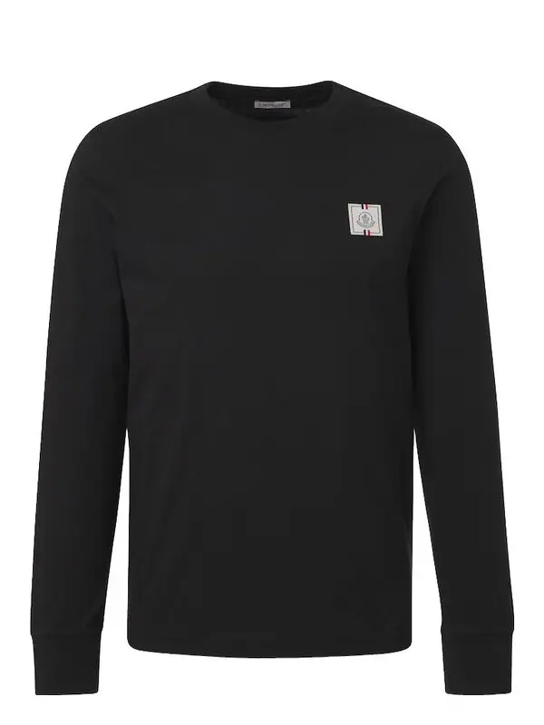 Moncler Cotton Jersey T-shirt - Black