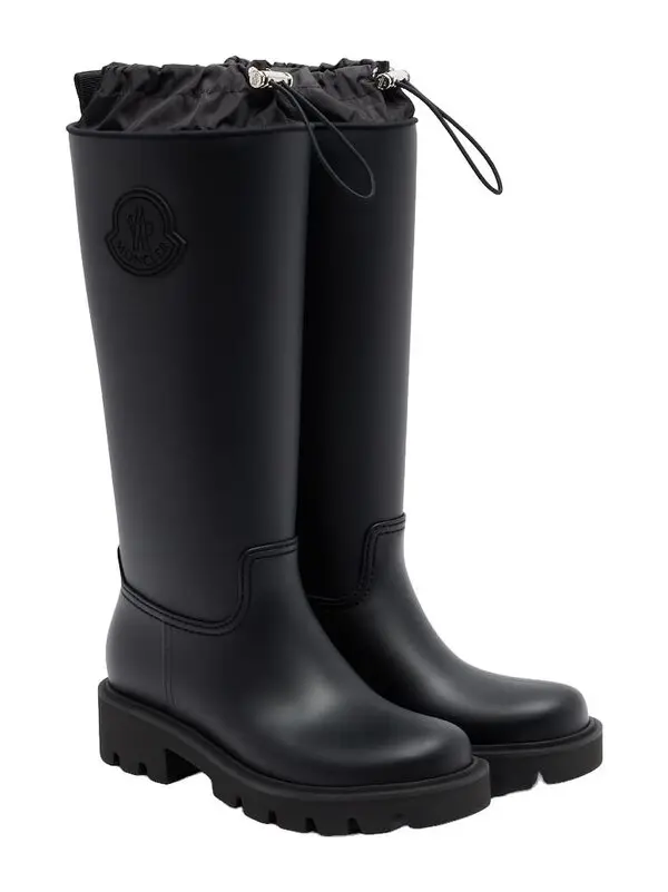 Moncler Kickstream Rubber Boots - Black