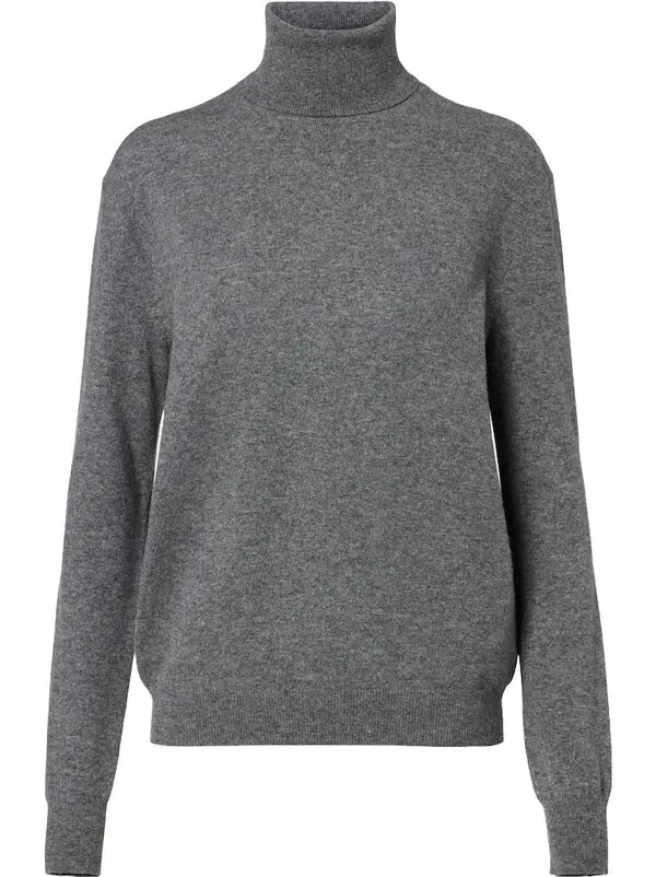 JIL SANDER Wool And Cashmere Turtleneck Sweater - Grey
