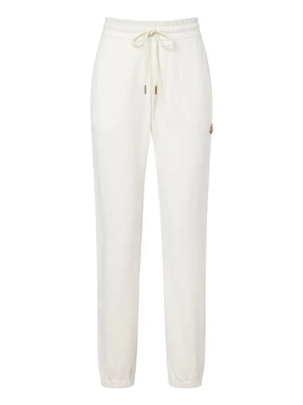 Moncler Cotton Jersey Sweatpants - White
