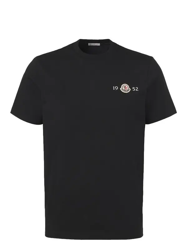 Moncler Cotton-blend Jersey T-shirt - Black