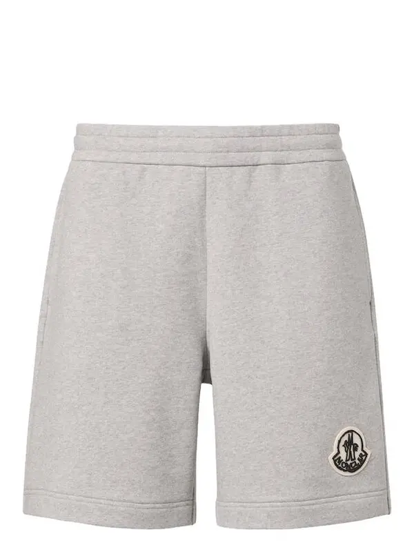 Moncler Cotton Jersey Bermuda Shorts - Grey