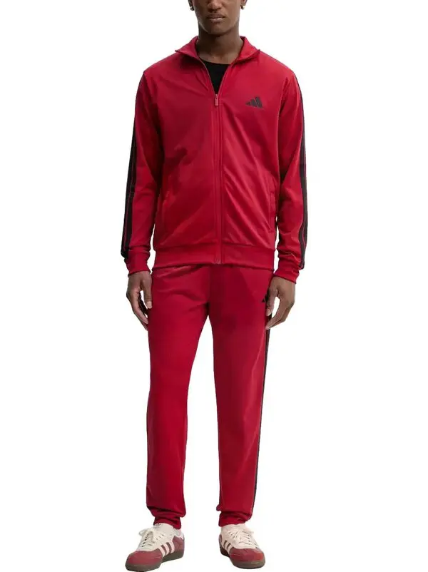 Adidas Three-stripe Tracksuit - Red