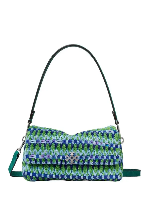 Tory Burch Small Charlie Beaded Shoulder Bag - Blue Multi