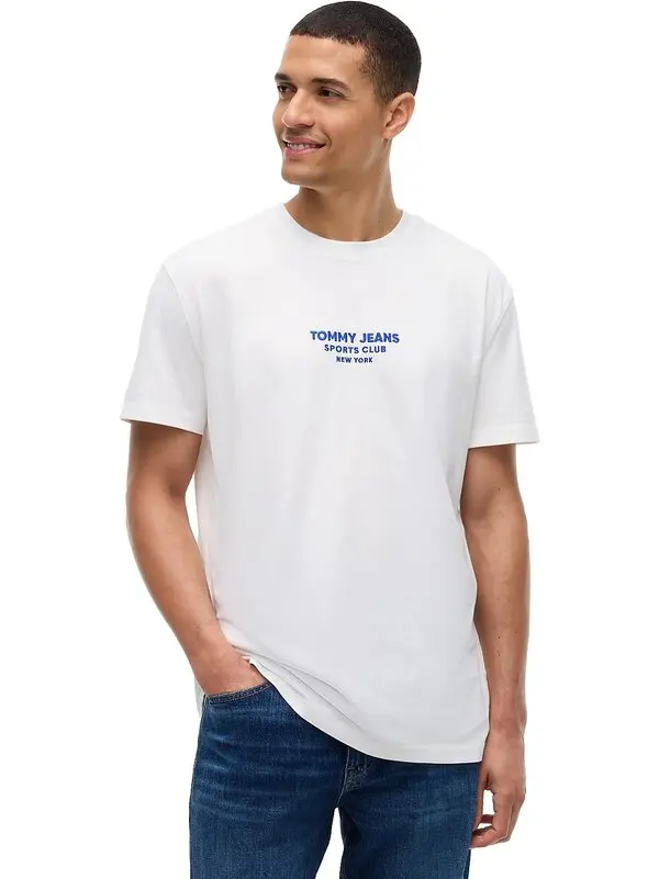 Tommy Hilfiger Sports Club Logo T-shirt - Ecru