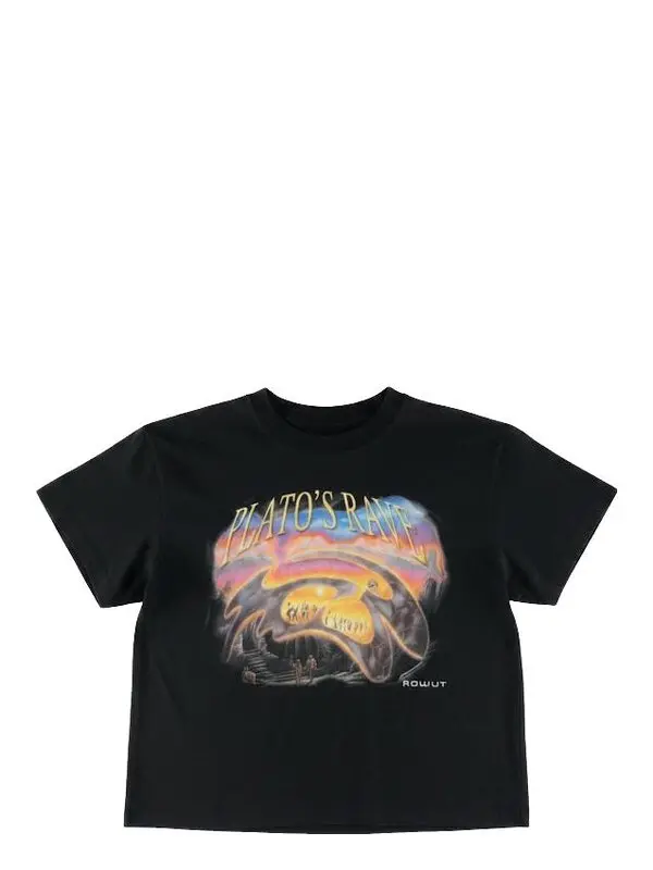 ROMBAUT Platos Rave Baby Tee Shirt - Black