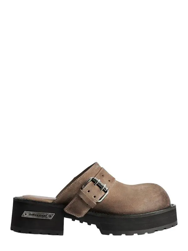 Balenciaga Venom Mule - Biscuit/silver