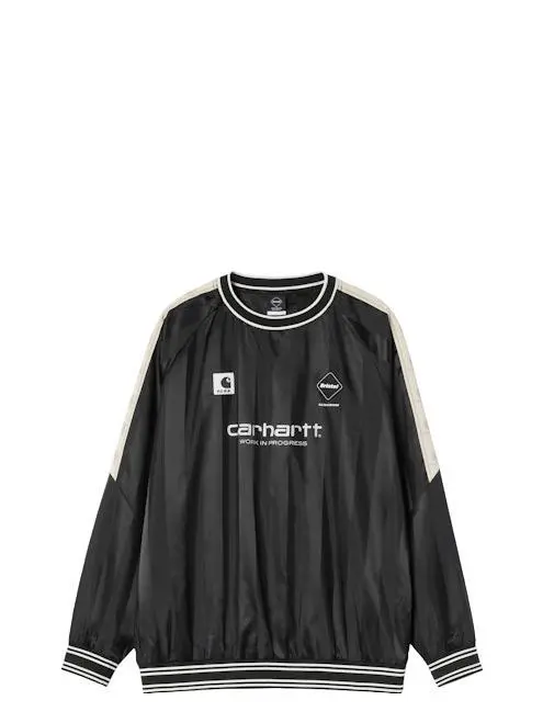 Carhartt Wip X F.c.r.b. Warm Up Piste Long Sleeve T-shirt - Black