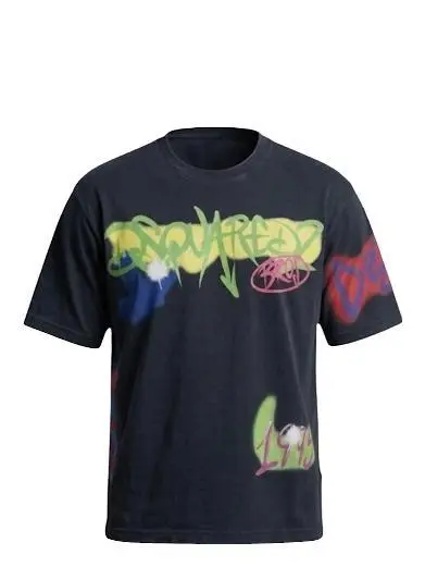 Dsquared2 S71gd1650 Loose Fit Tee Shirt - Black