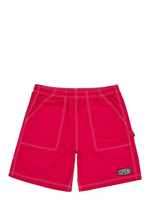 Supreme Nylon Painter Short - Red