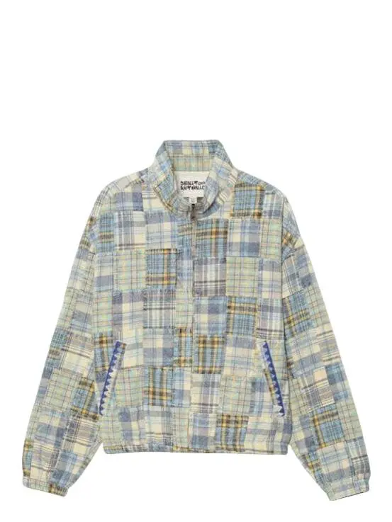 BAD BUNNY X Zara Relaxed Fit Plaid Patchwork Jacket - Multicolored