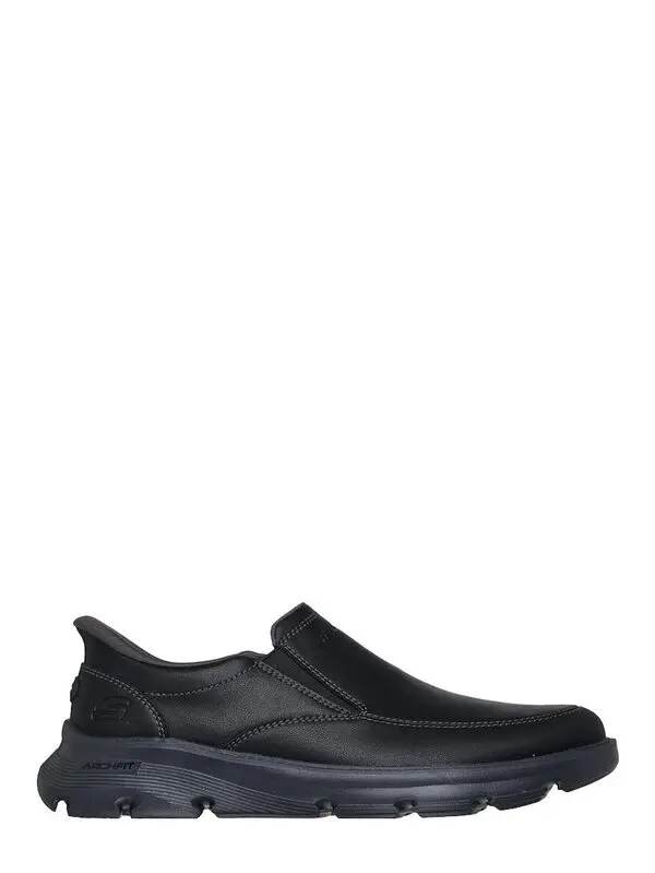 Sketchers Slip-on Arch Fit Garza Umar Casual Shoes - Black
